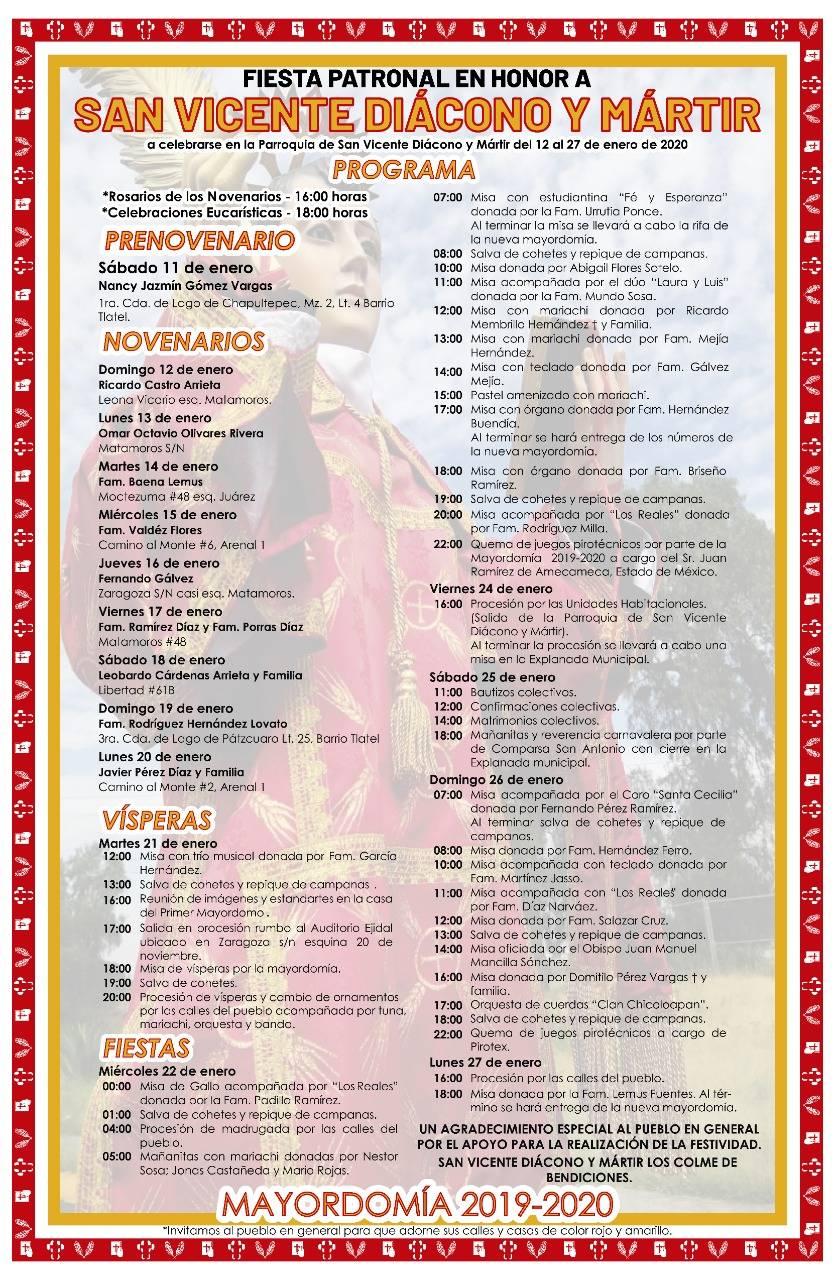 Fiesta patronal de San Vicente 2020 - Carteles, Feria e Invitación | Municipio | Noticias