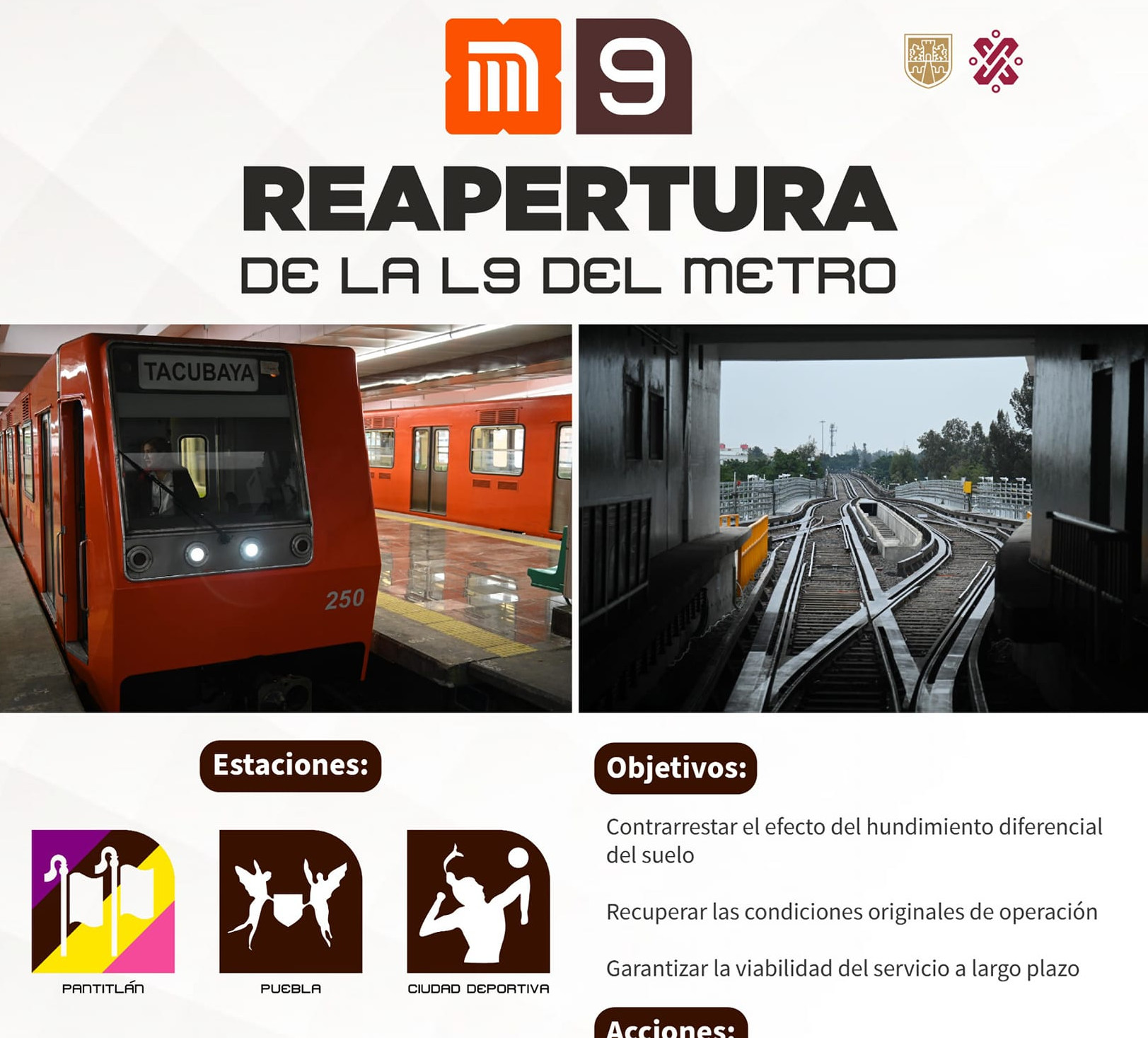 Concluyen obras en la Linea 9. Ya funciona en su totalidad - El Portal ...